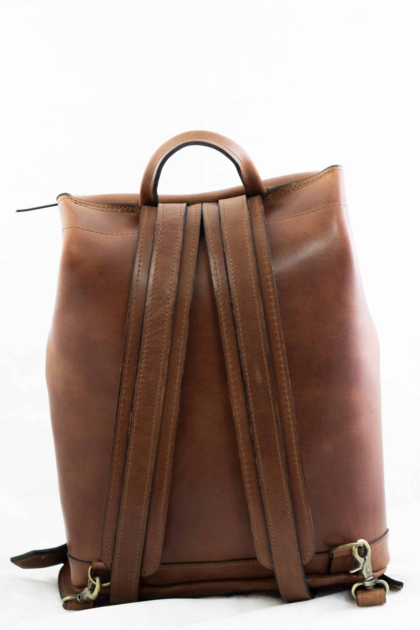 Rucksack Leather Backpack (Medium Size / Two Pockets) | | Kortsidakis ...
